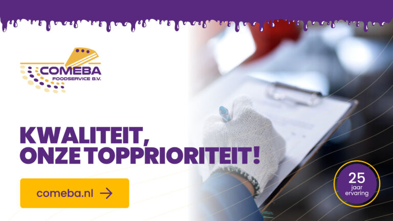 Kwaliteit, onze topprioriteit! - Comeba
